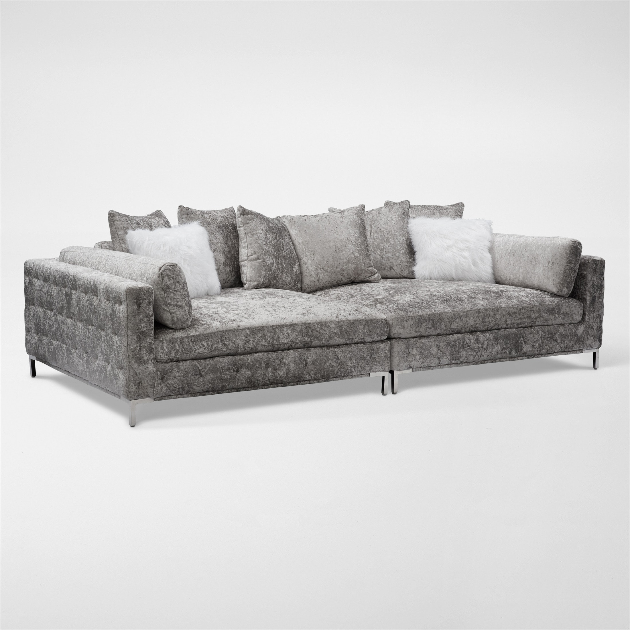 Milan 2 Piece Sofa Cement Value City Furniture