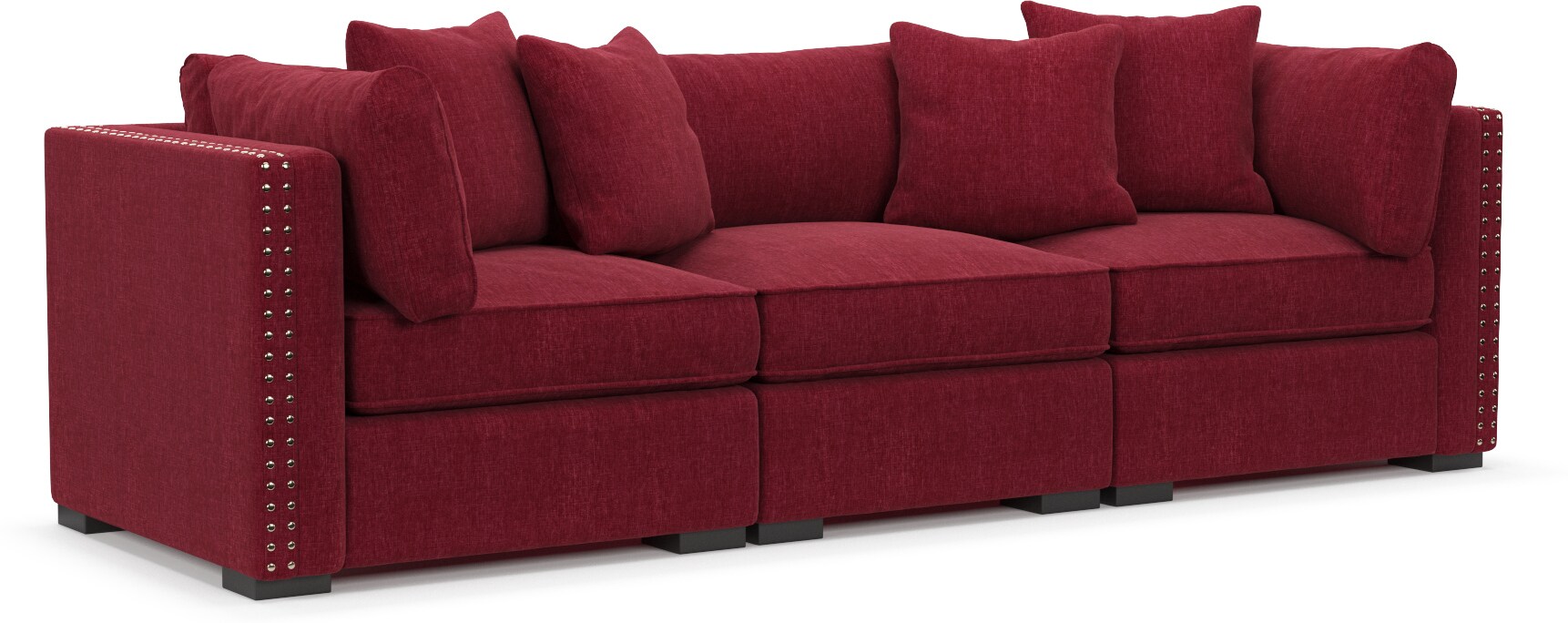 Abington Foam Comfort 3-Piece Sofa - Contessa Ruby | Value City Furniture