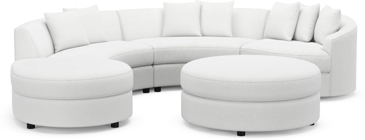 City furniture white couch store