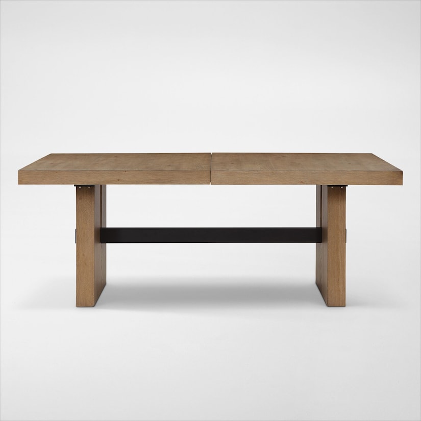 Auburn Dining Table and 6 Upholstered Dining Chairs | Value City Furniture