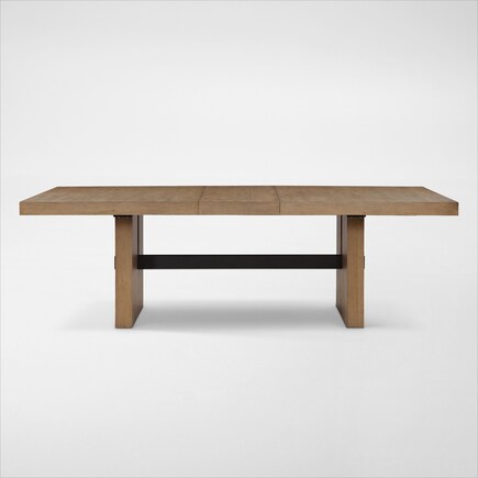 Auburn Dining Table and 6 Upholstered Dining Chairs | Value City Furniture