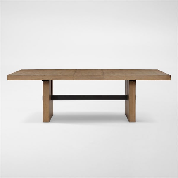 Auburn Dining Table and 6 Upholstered Dining Chairs | Value City Furniture