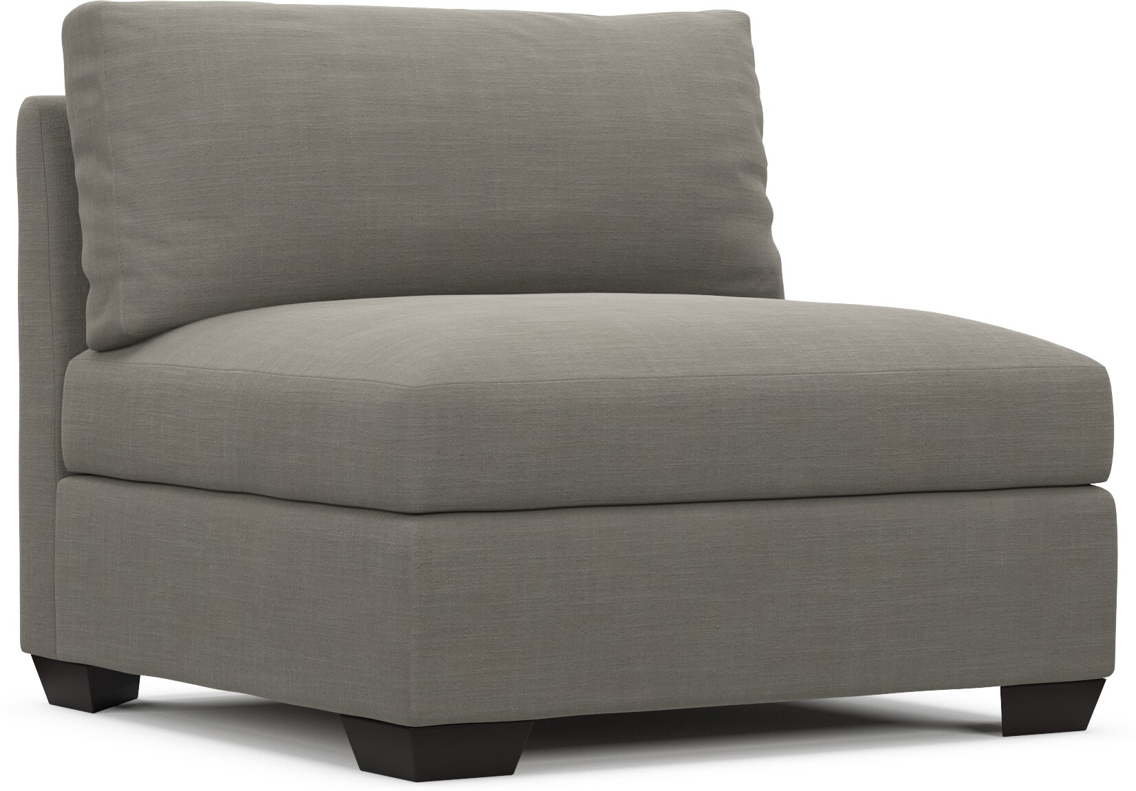 Beckham Hybrid Comfort Armless Chair - Nevis Graphite | Value City ...