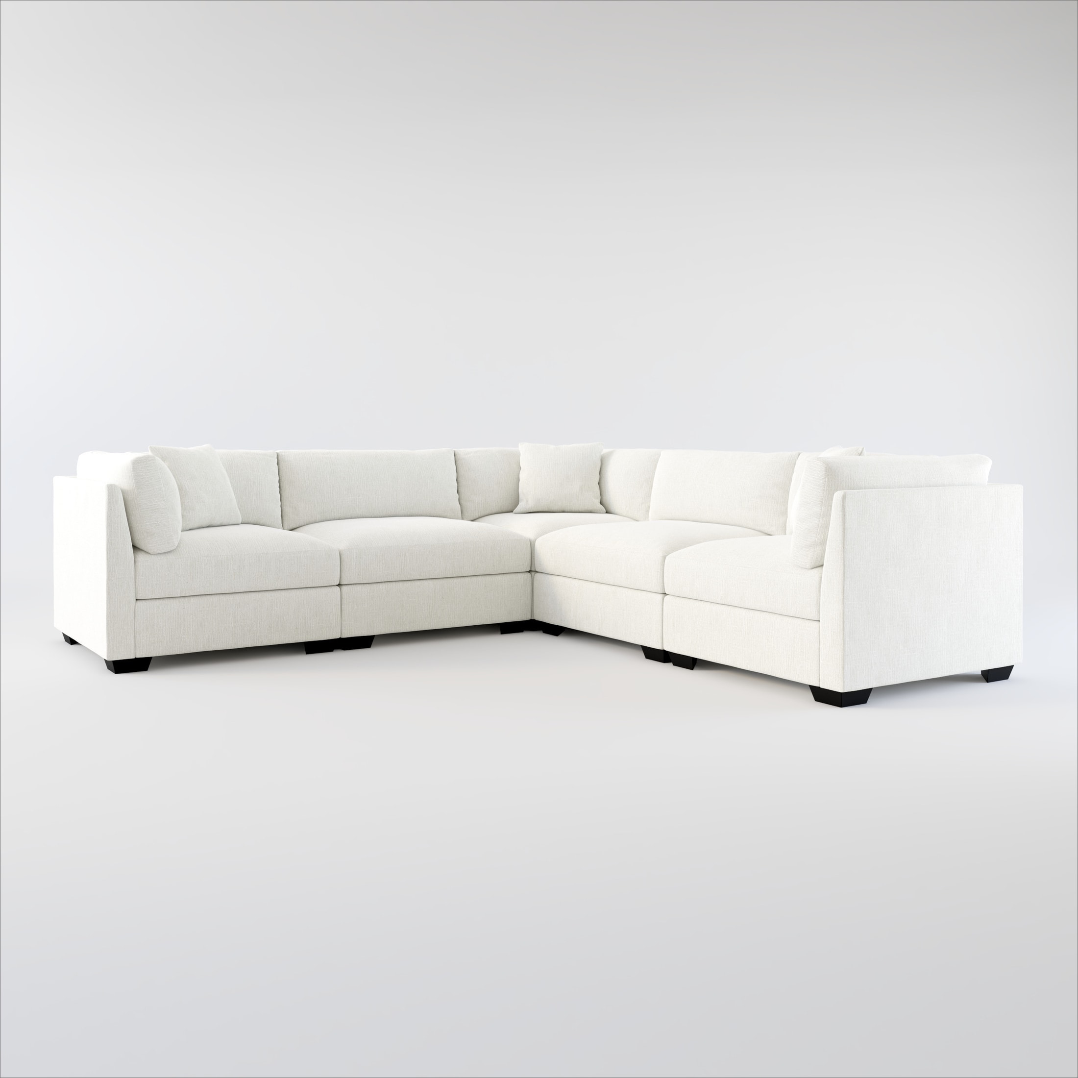 Beckham Hybrid Comfort 5-Piece Sectional - Cosmo Dove | Value City ...