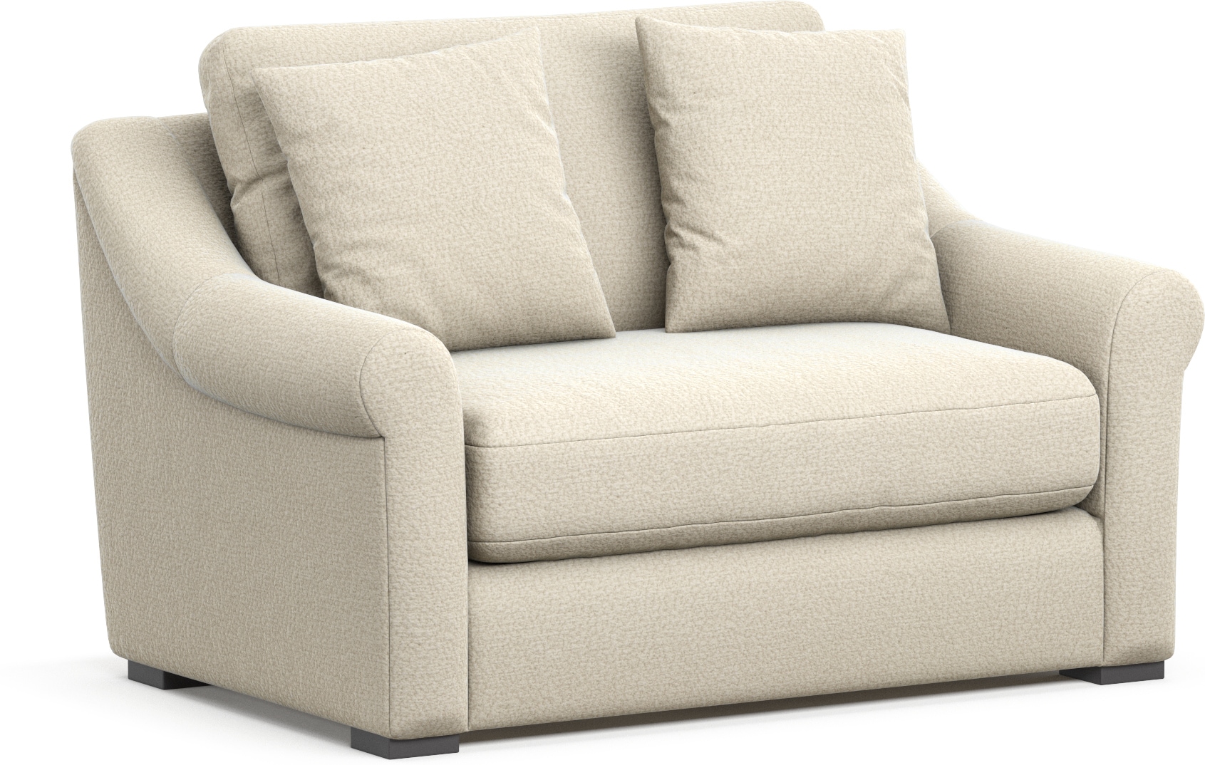 Bowery Foam Comfort Chair and a Half - Fincher Buff | Value City Furniture