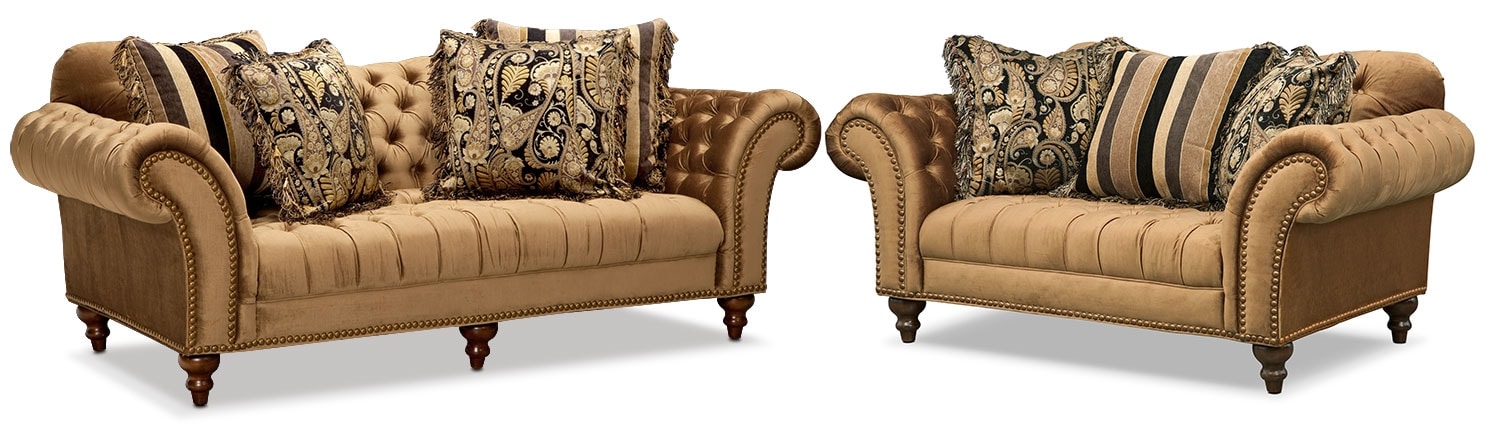 Brittney Sofa and Loveseat