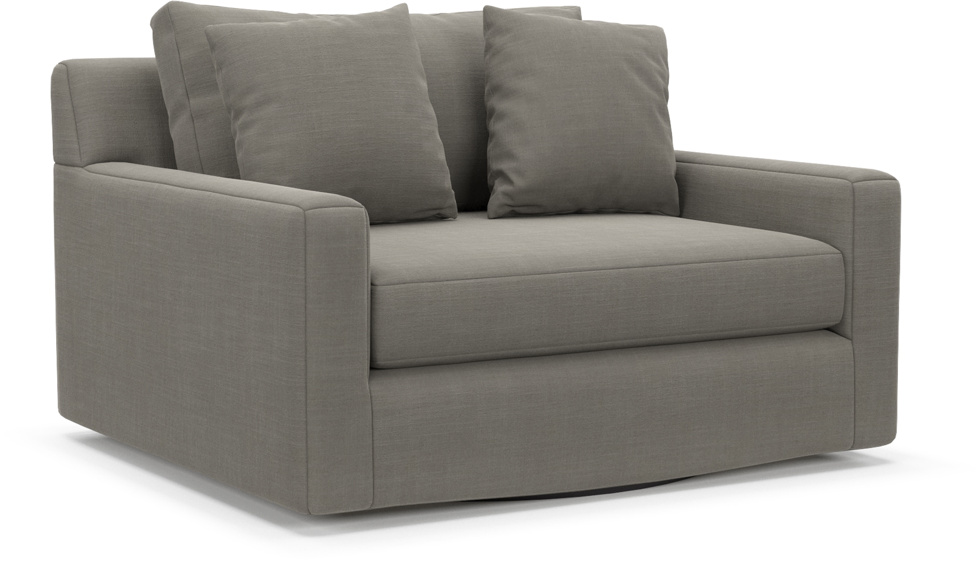 Cade Foam Comfort Accent Swivel Chair - Nevis Graphite | Value City Furniture