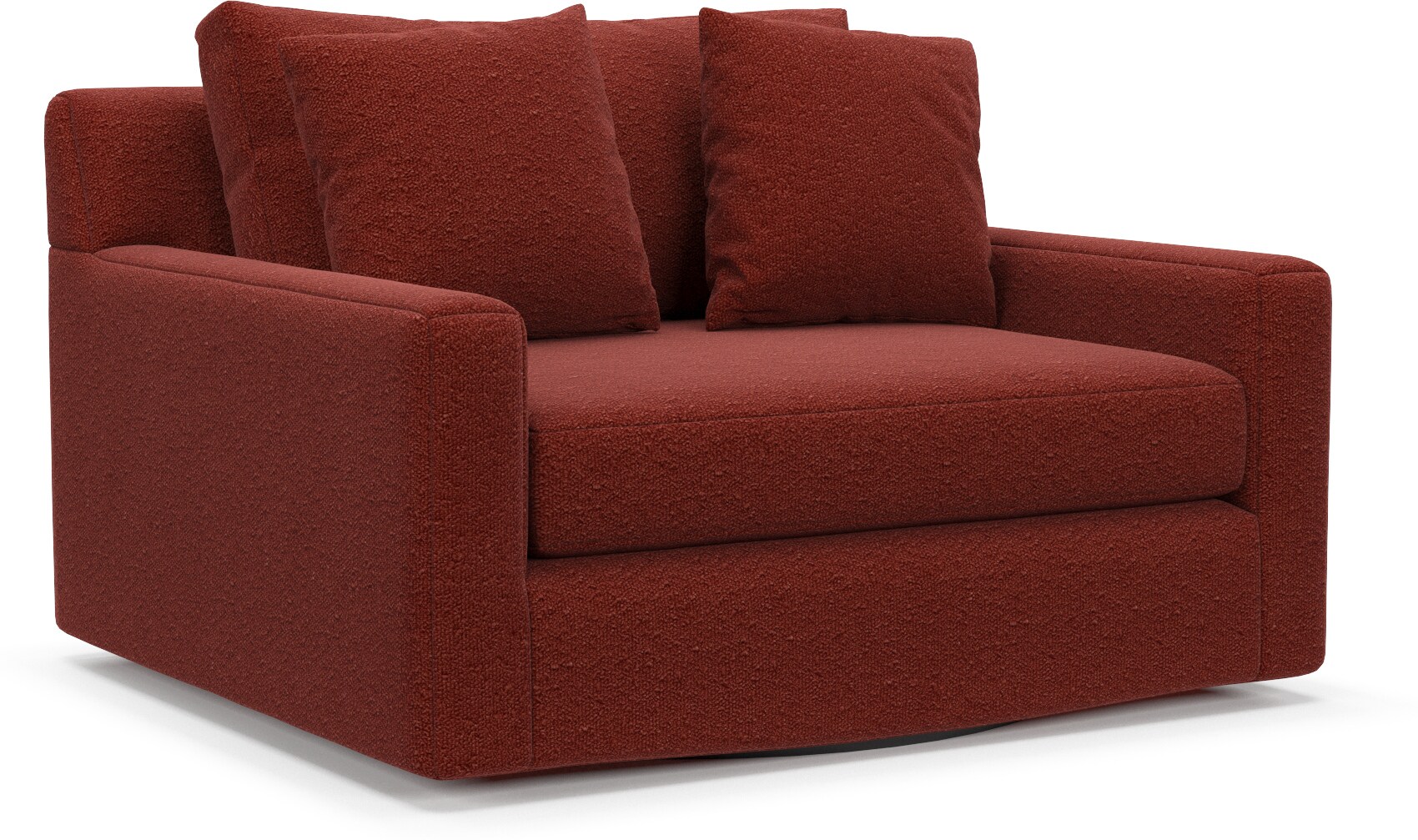 Cade Hybrid Comfort Accent Swivel Chair - Bloke Brick | Value City ...