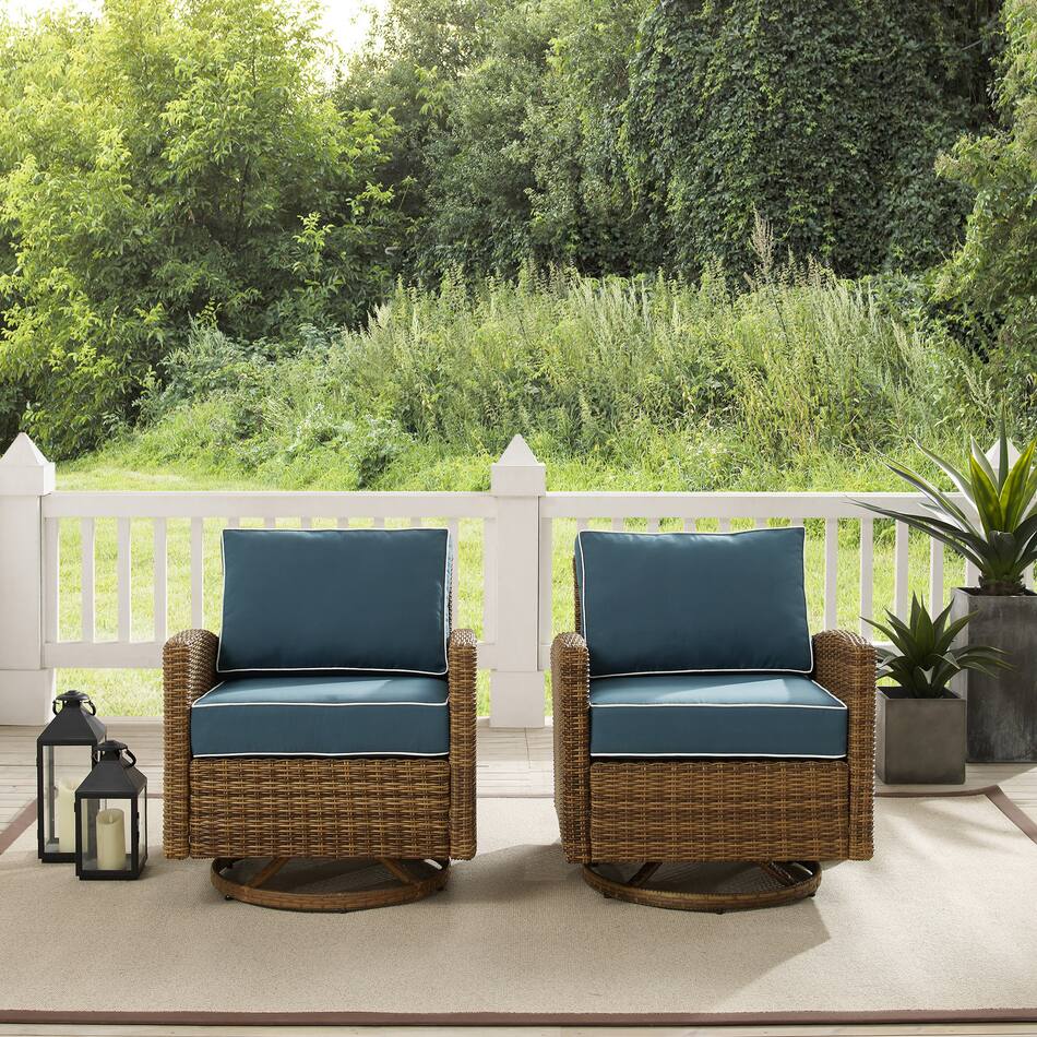 Destin Set of 2 Outdoor Swivel Rockers | Value City Furniture