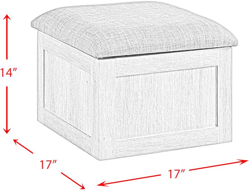 Reba Coffee Table with Four Storage Stools | Value City Furniture