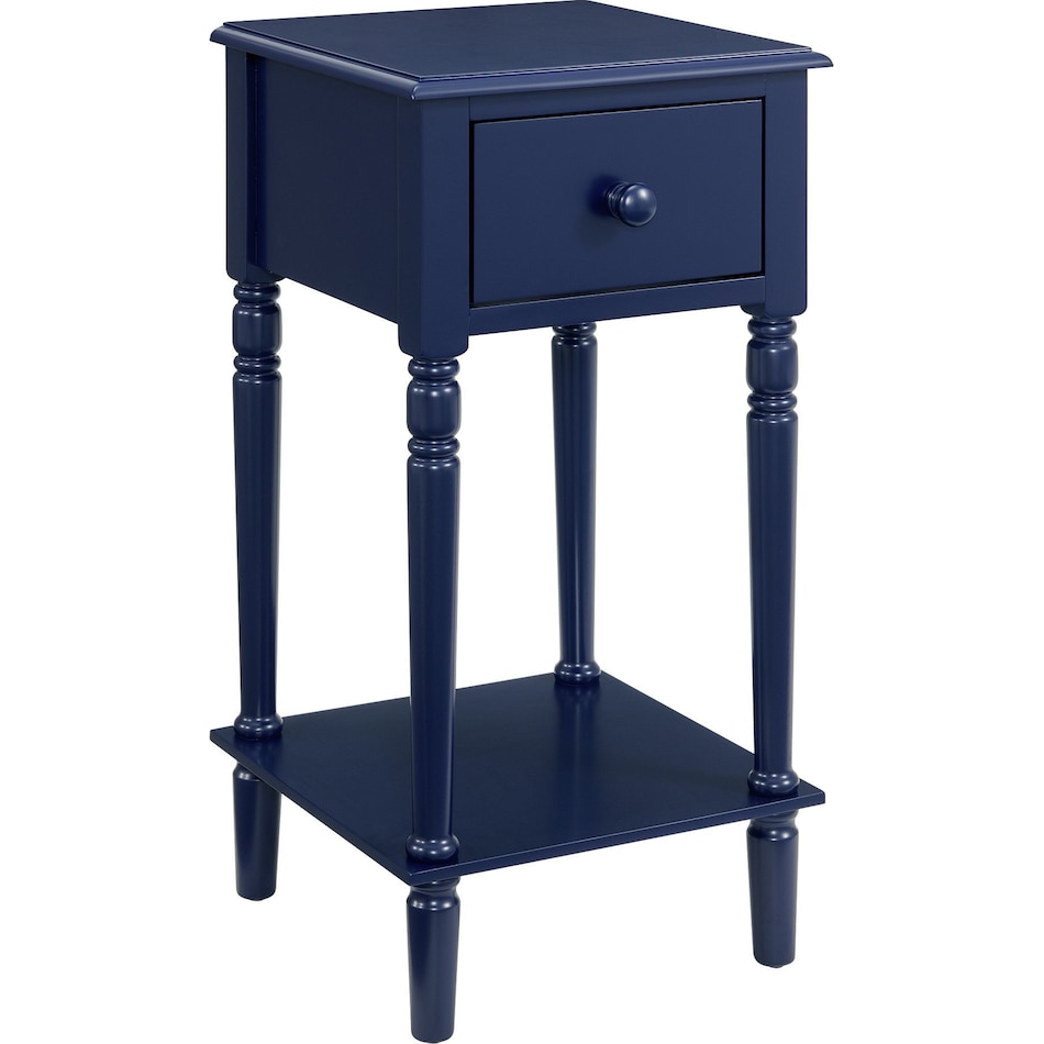 Estelle Charging Nightstand - Blue | Value City Furniture