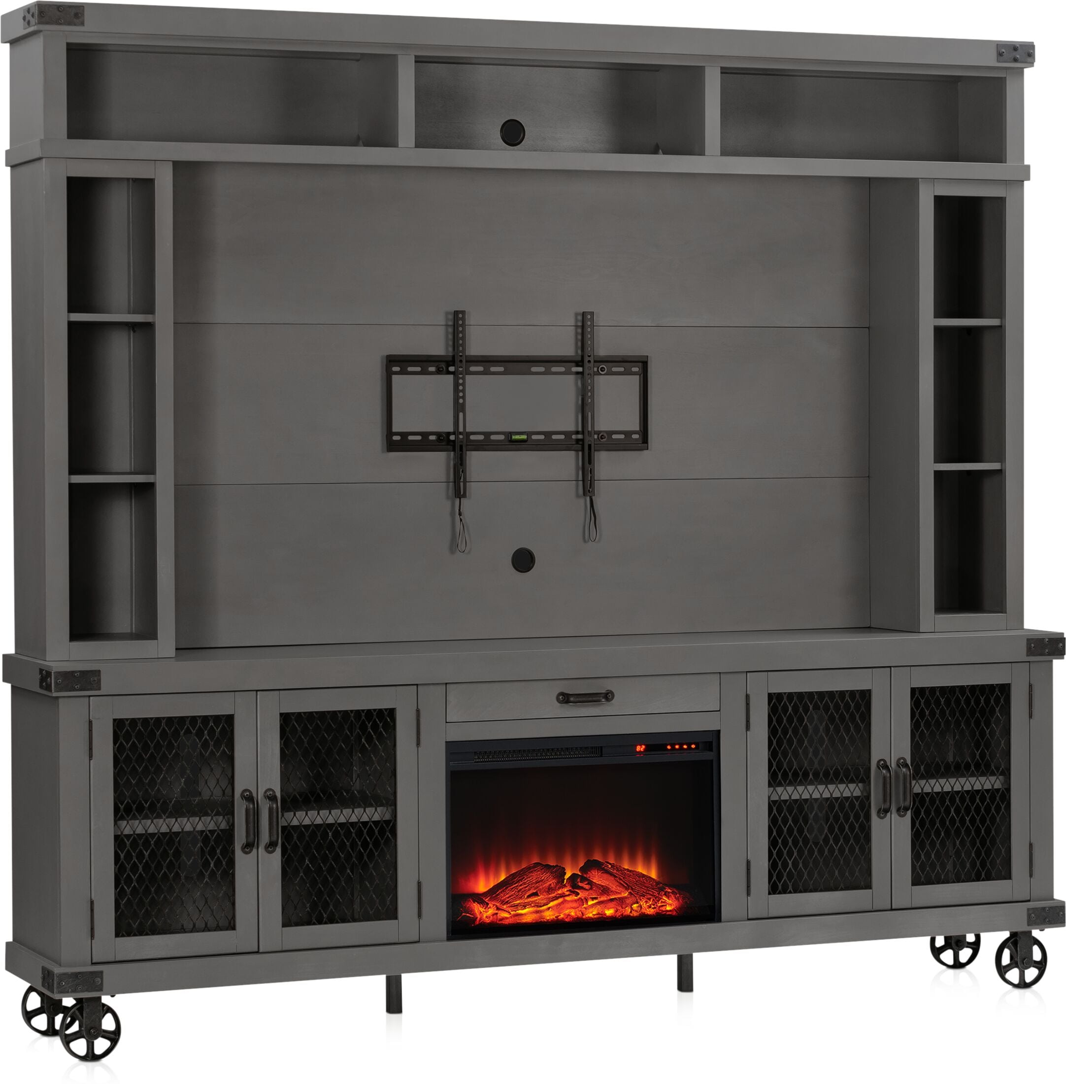 Fairmont Fireplace Entertainment Wall | Value City Furniture