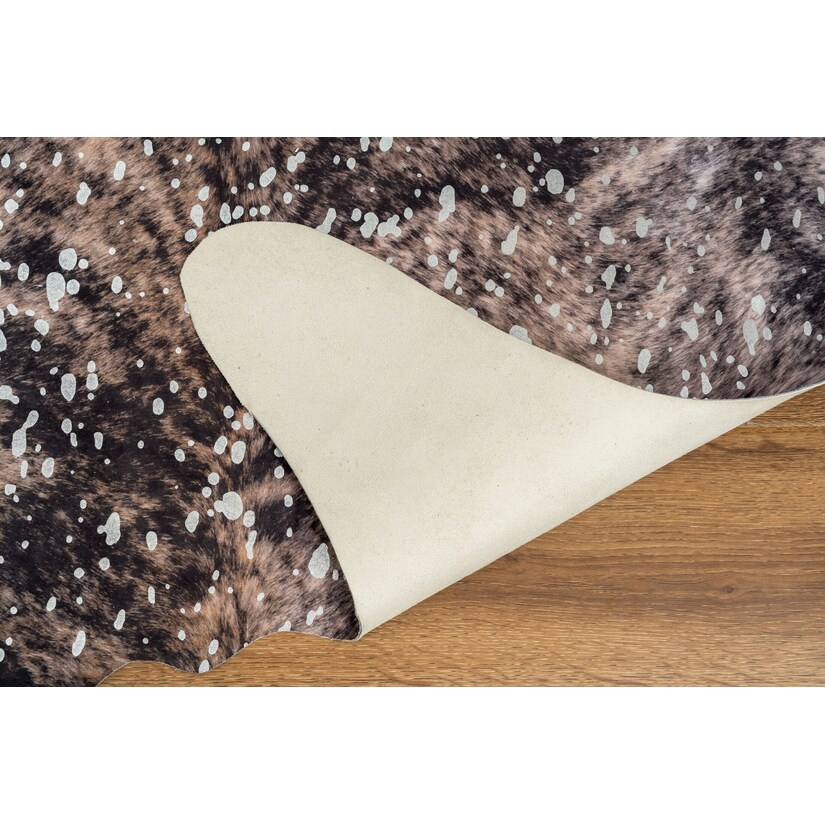 Faux Hide Area Rug - Dark | Value City Furniture