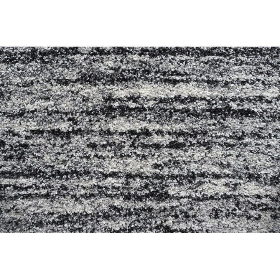 Granada 94" X 120" Area Rug - Black/Silver | Value City Furniture
