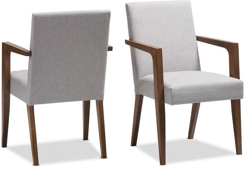 Jayden Set of 2 Accent Chairs - Light Gray | Value City Furniture