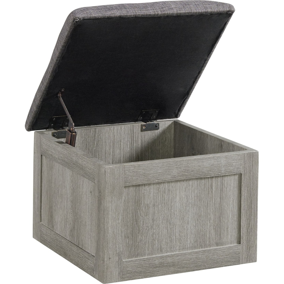 Reba Coffee Table with Four Storage Stools | Value City Furniture