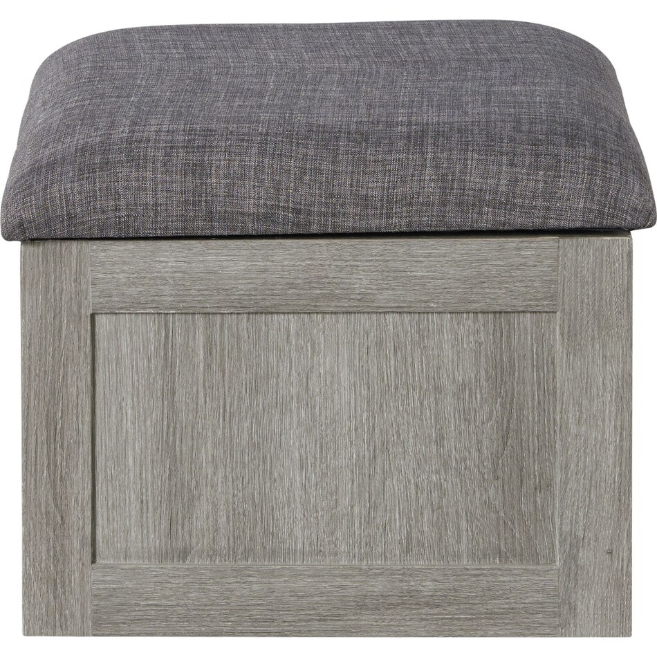 Reba Coffee Table with Four Storage Stools | Value City Furniture