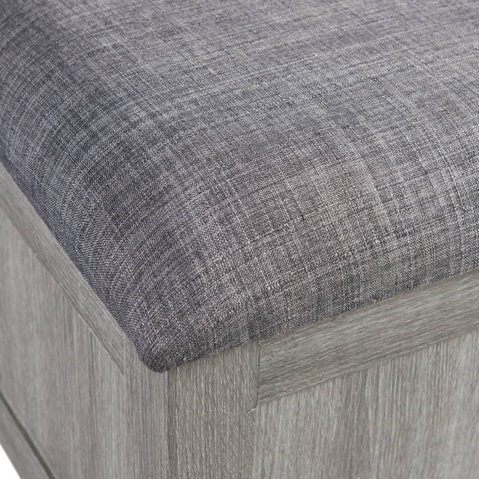 Reba Coffee Table with Four Storage Stools | Value City Furniture