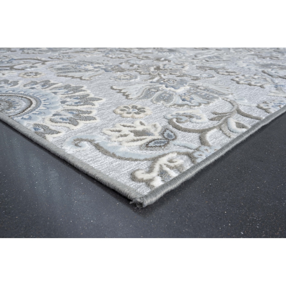 Glendora 94" X 120" Area Rug - Gray | Value City Furniture