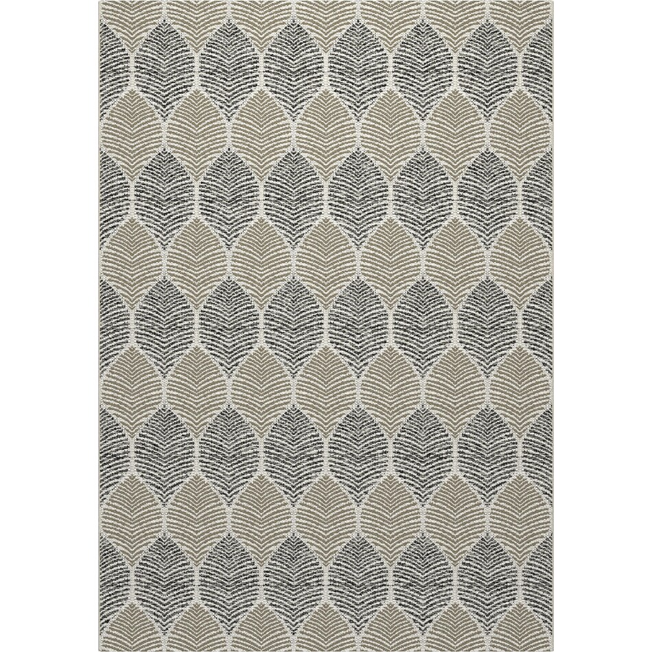 Santa Ana 63" X 90" Indoor/Outdoor Area Rug - Gray/Tan | Value City ...