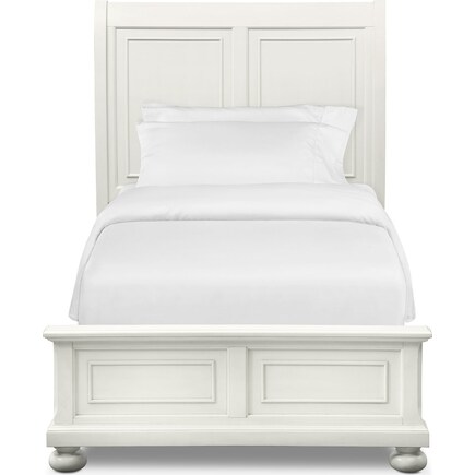 Hanover Youth Full Sleigh Bed - White | Value City Furniture