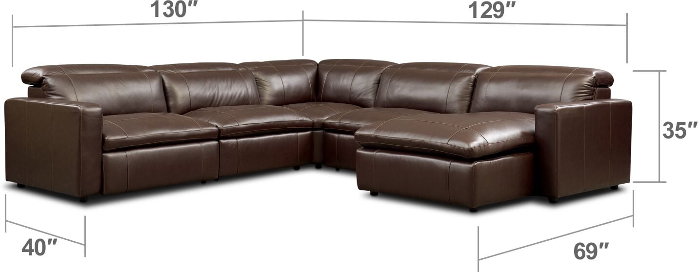 Grey sectional value city store