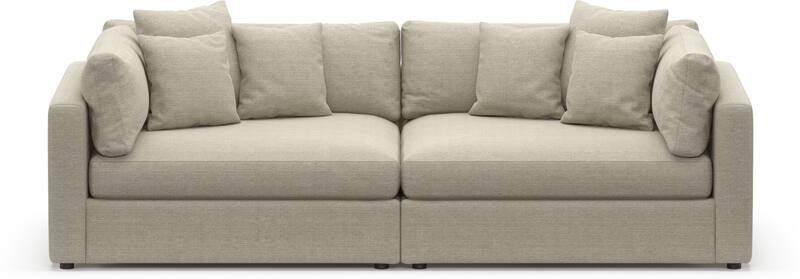 Haven Foam Comfort 2-Piece Sofa - Depalma Taupe | Value City Furniture