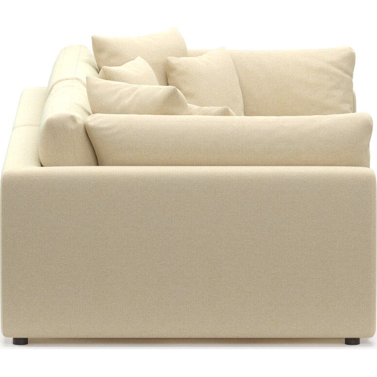 Haven Foam Comfort Eco Performance Fabric 2-Piece Media Sofa - Liv Sand | Value City Furniture