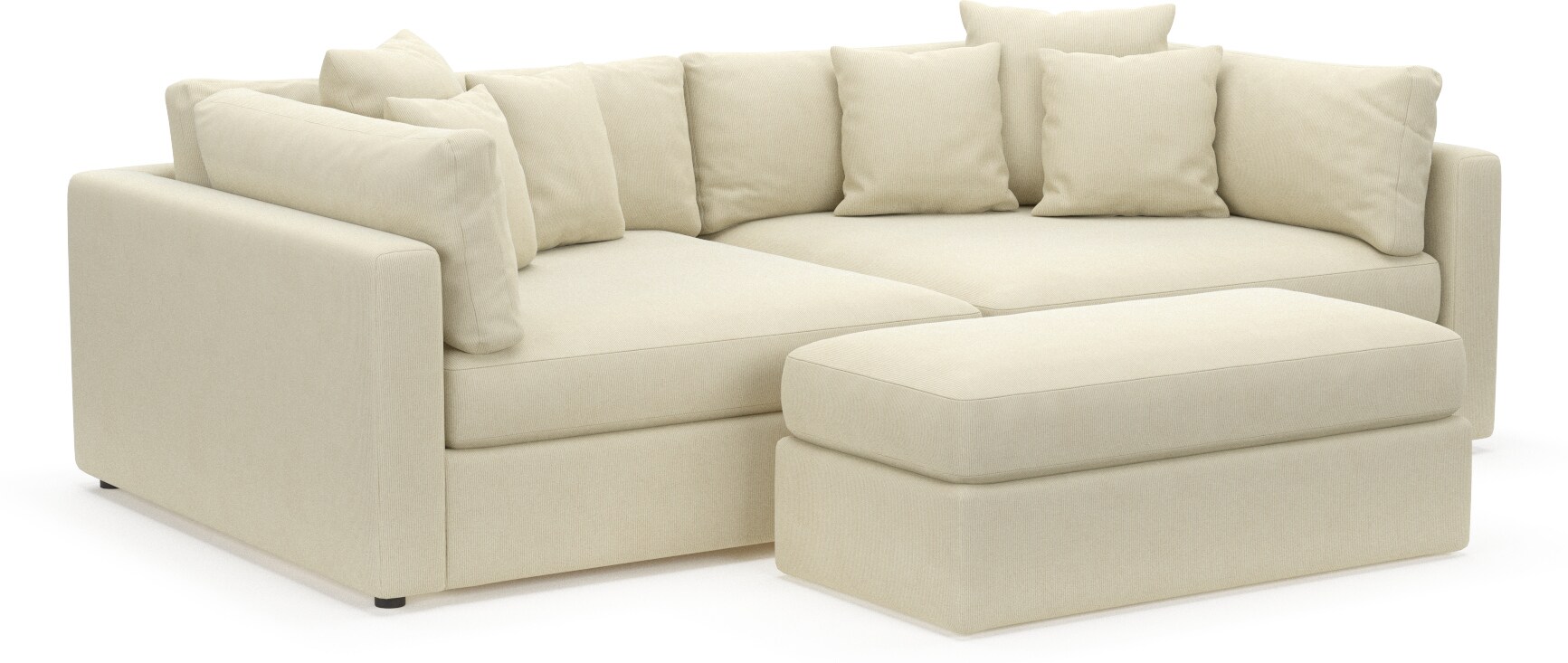 Haven Foam Comfort Eco Performance Fabric 2-Piece Media Sofa and ...