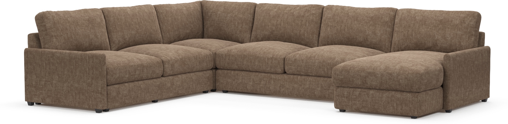 Jasper Hybrid Comfort Eco Performance 4-Piece Sectional - Argo Java ...