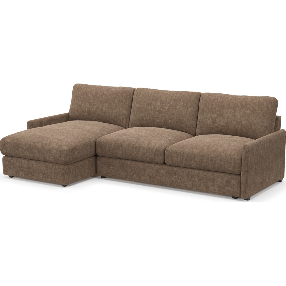 Jasper Foam Comfort Eco Performance 2-Piece Sectional - Argo Java ...
