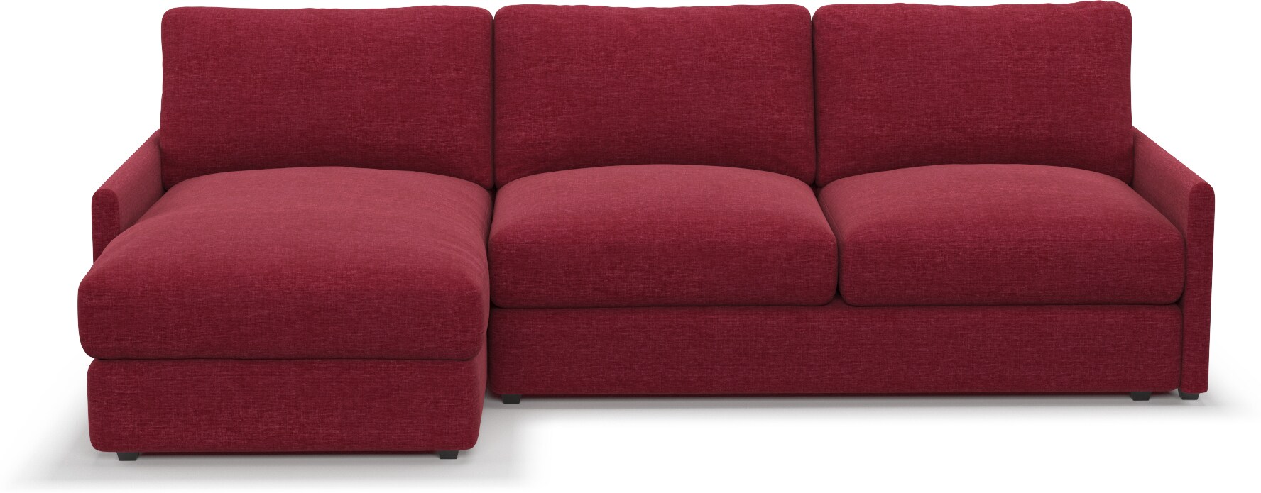 Jasper Foam Comfort 2-Piece Sectional with Left-Facing Chaise ...