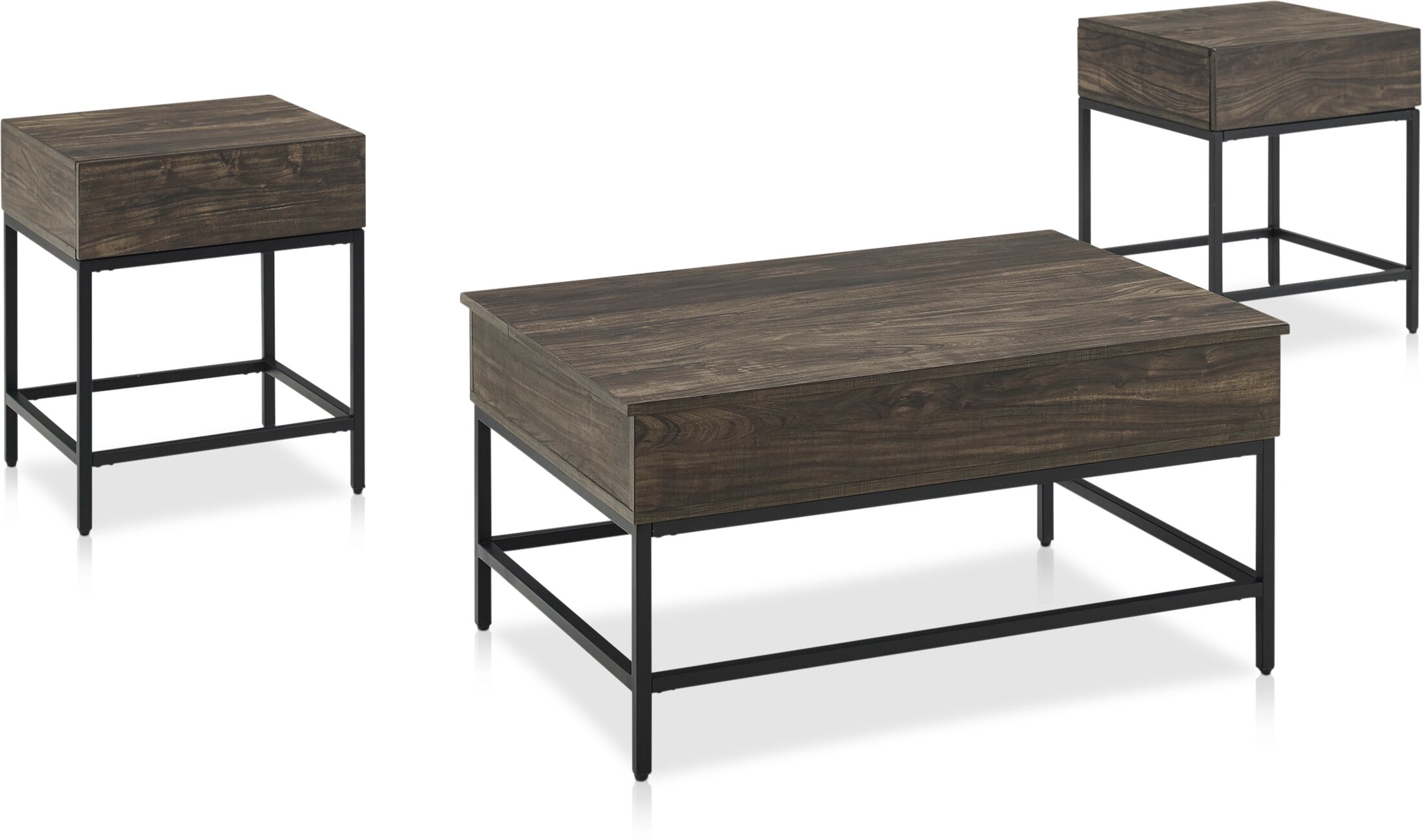 Kaplan 3-Piece Table Set with Coffee Table and 2 End Tables | Value ...