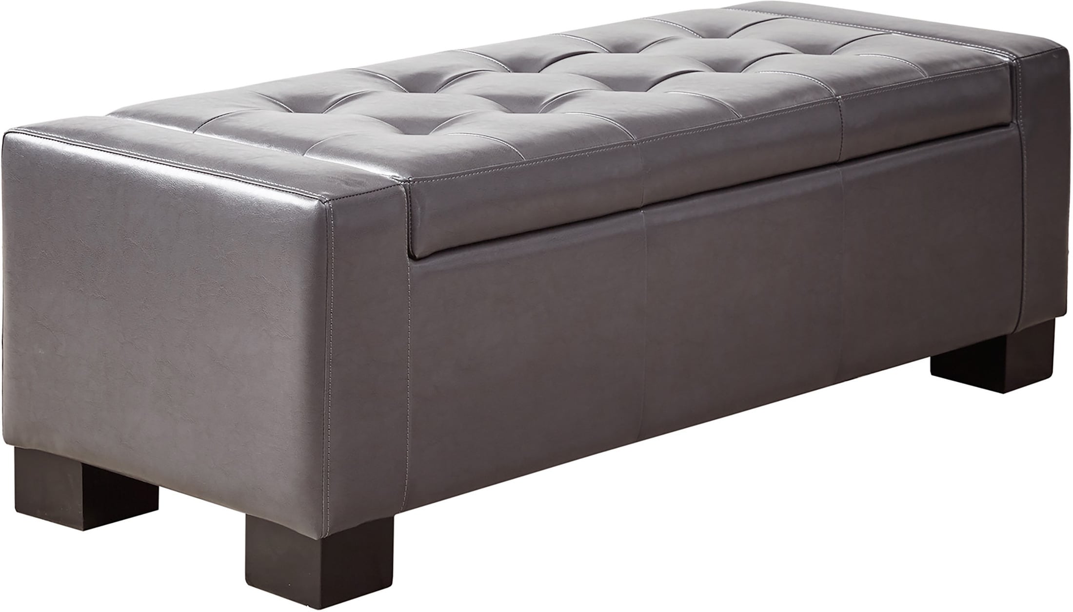 Keeley Storage Bench - Gray | Value City Furniture
