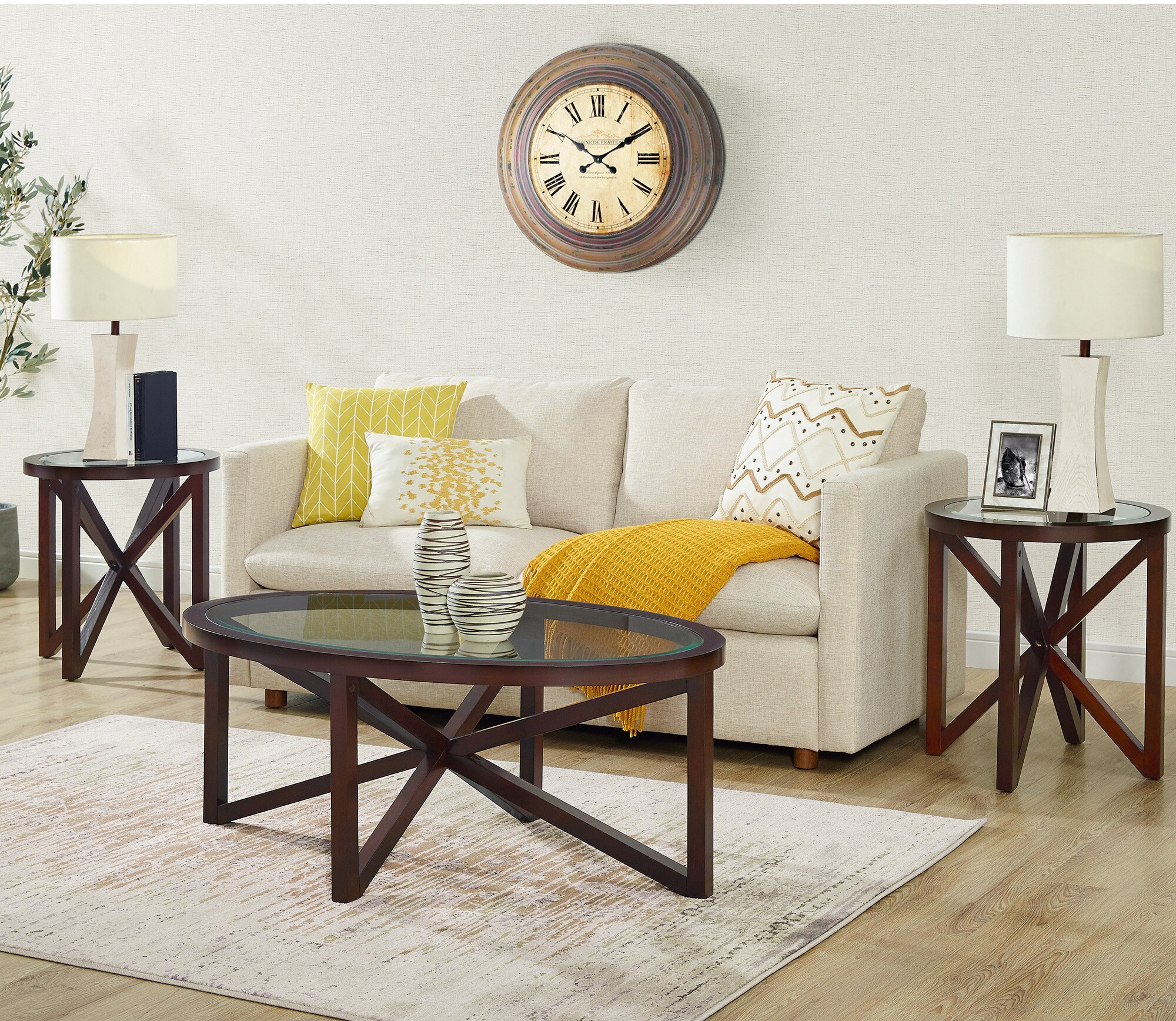Livy 3-Piece Table Set with Coffee Table and 2 End Tables | Value City ...
