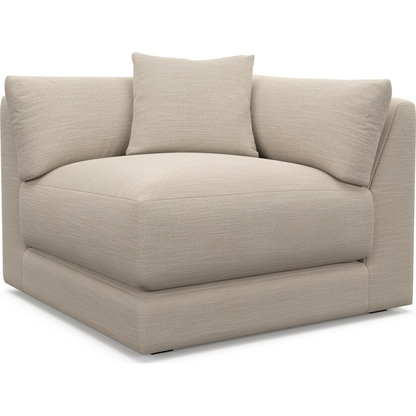 Malibu Corner Chair - Dudley Buff | Value City Furniture