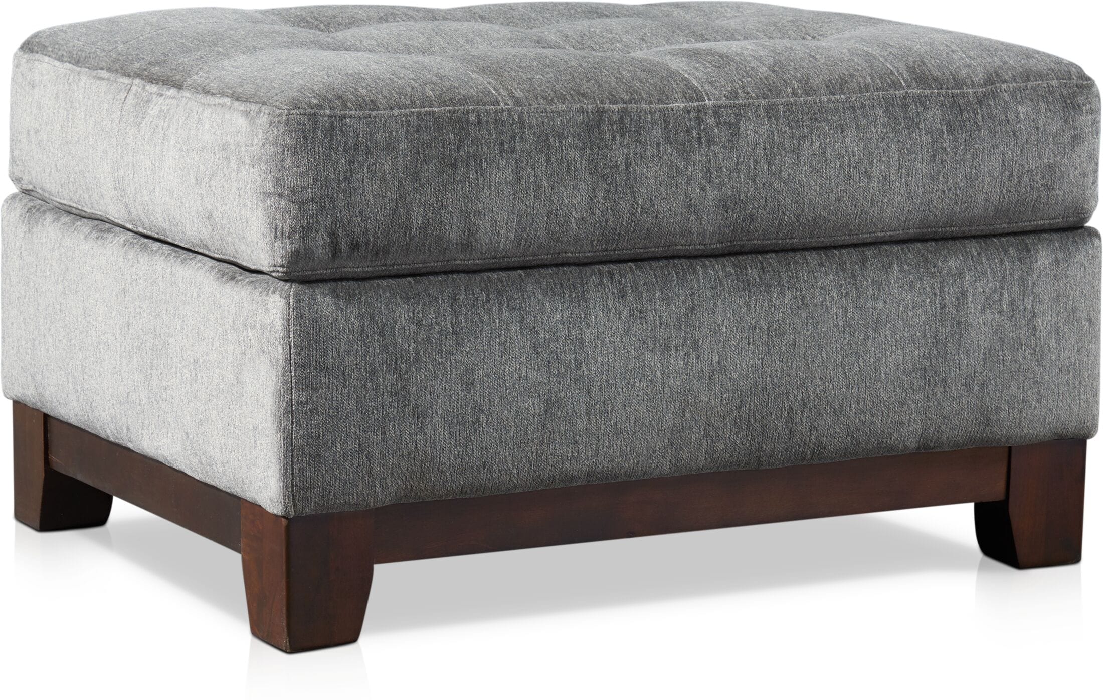 Melrose Ottoman - Gray | Value City Furniture