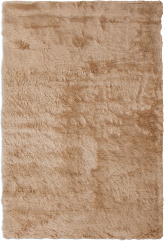 Faux Mink Fur 8' x 10' Area Rug - Tan | Value City Furniture