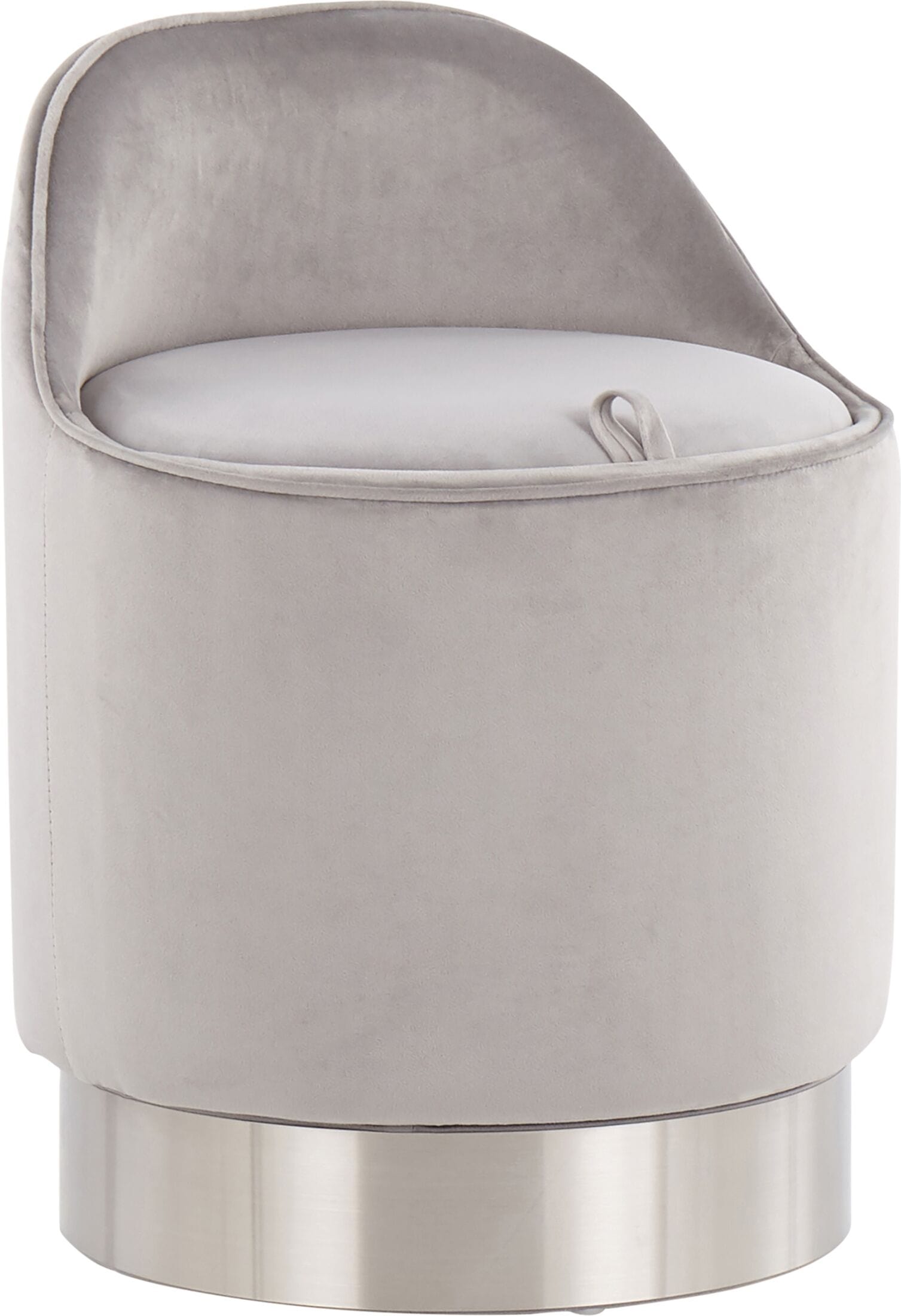 Silver vanity stool store
