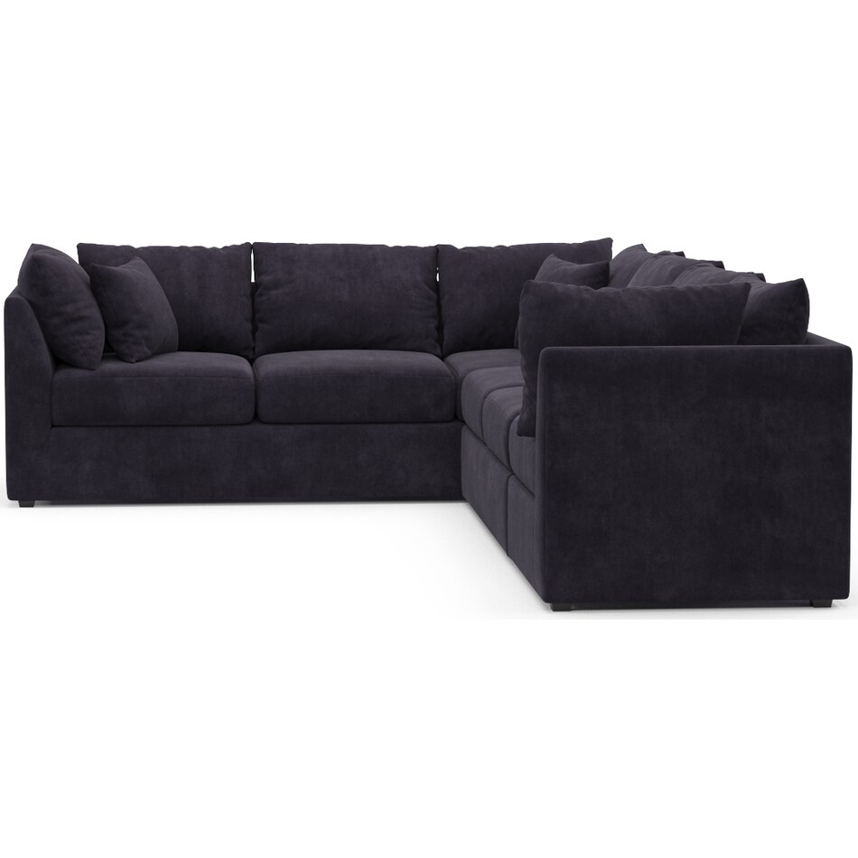 Nest Foam Comfort 3-Piece Large Sectional - Bella Zinc | Value City ...