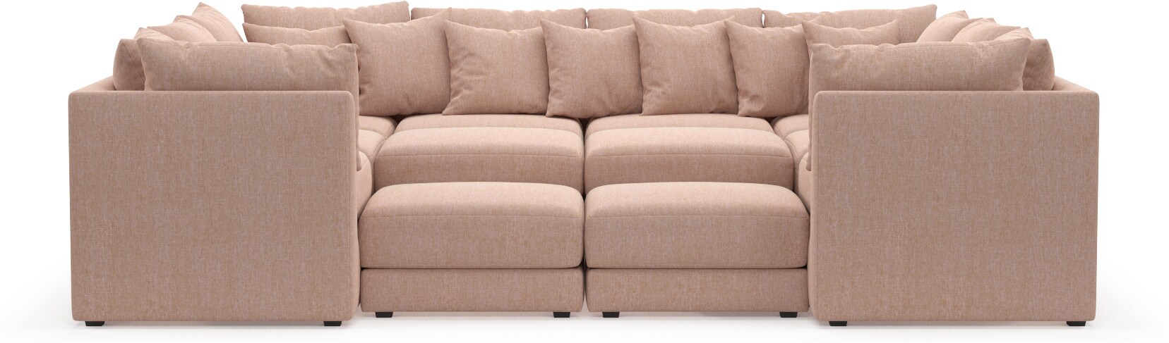 Nest Foam Comfort 7-Piece Pit Sectional - Contessa Blush | Value City ...