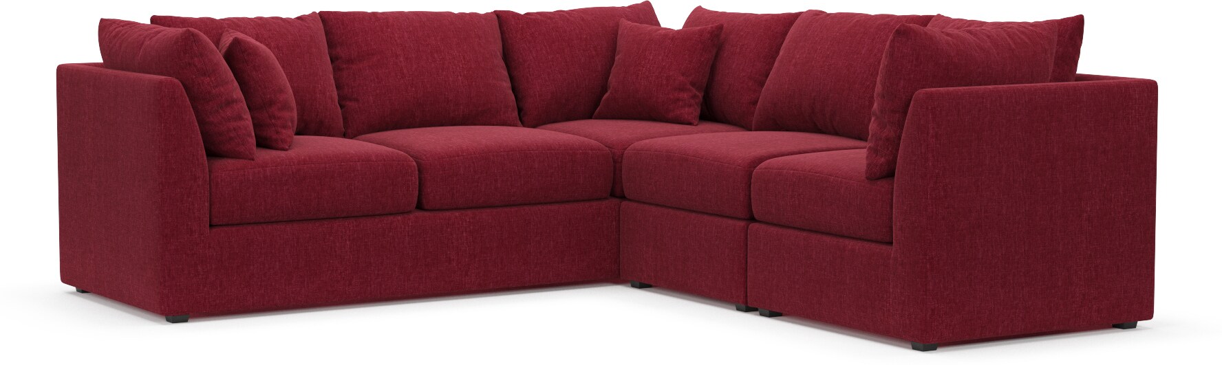 Nest Foam Comfort 3-Piece Small Sectional - Contessa Ruby | Value City ...