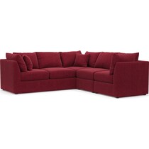 Nest Foam Comfort 3-Piece Small Sectional - Contessa Ruby | Value City ...