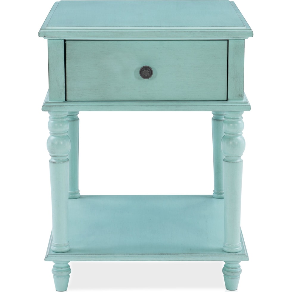 Orville Side Table - Blue | Value City Furniture