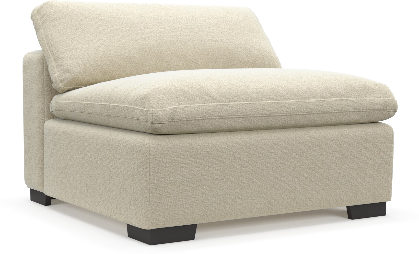 Plush Core Comfort Eco Performance Fabric Armless Chair - Fincher Buff ...
