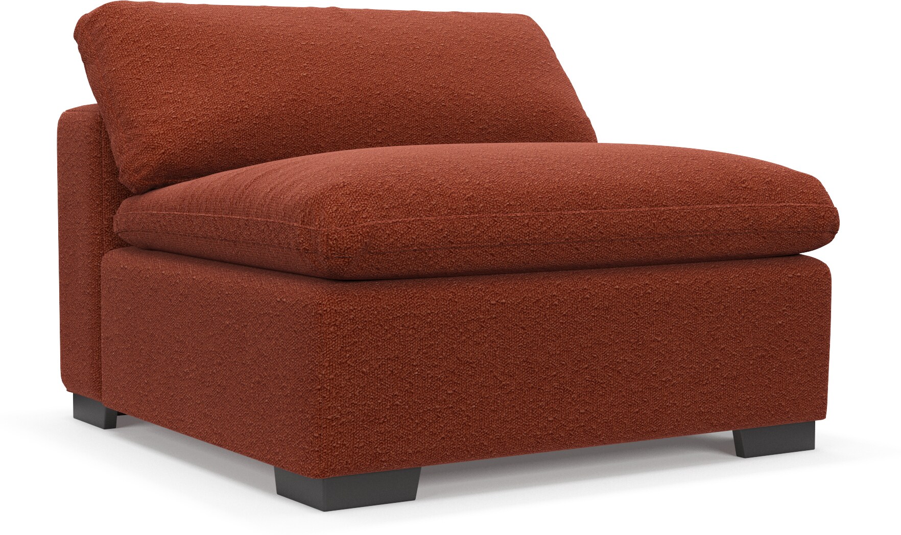 Plush Core Comfort Armless Chair - Bloke Clay | Value City Furniture