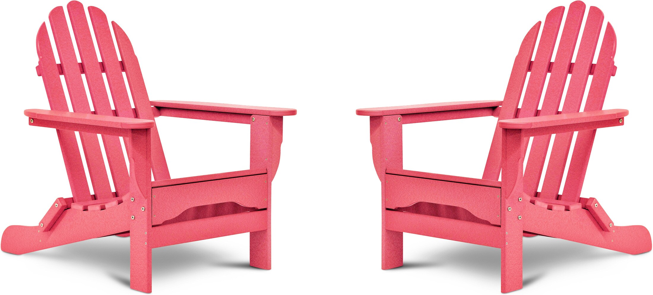 Raleigh Set of 2 Outdoor Folding Adirondack Chairs - Pink | Value City ...