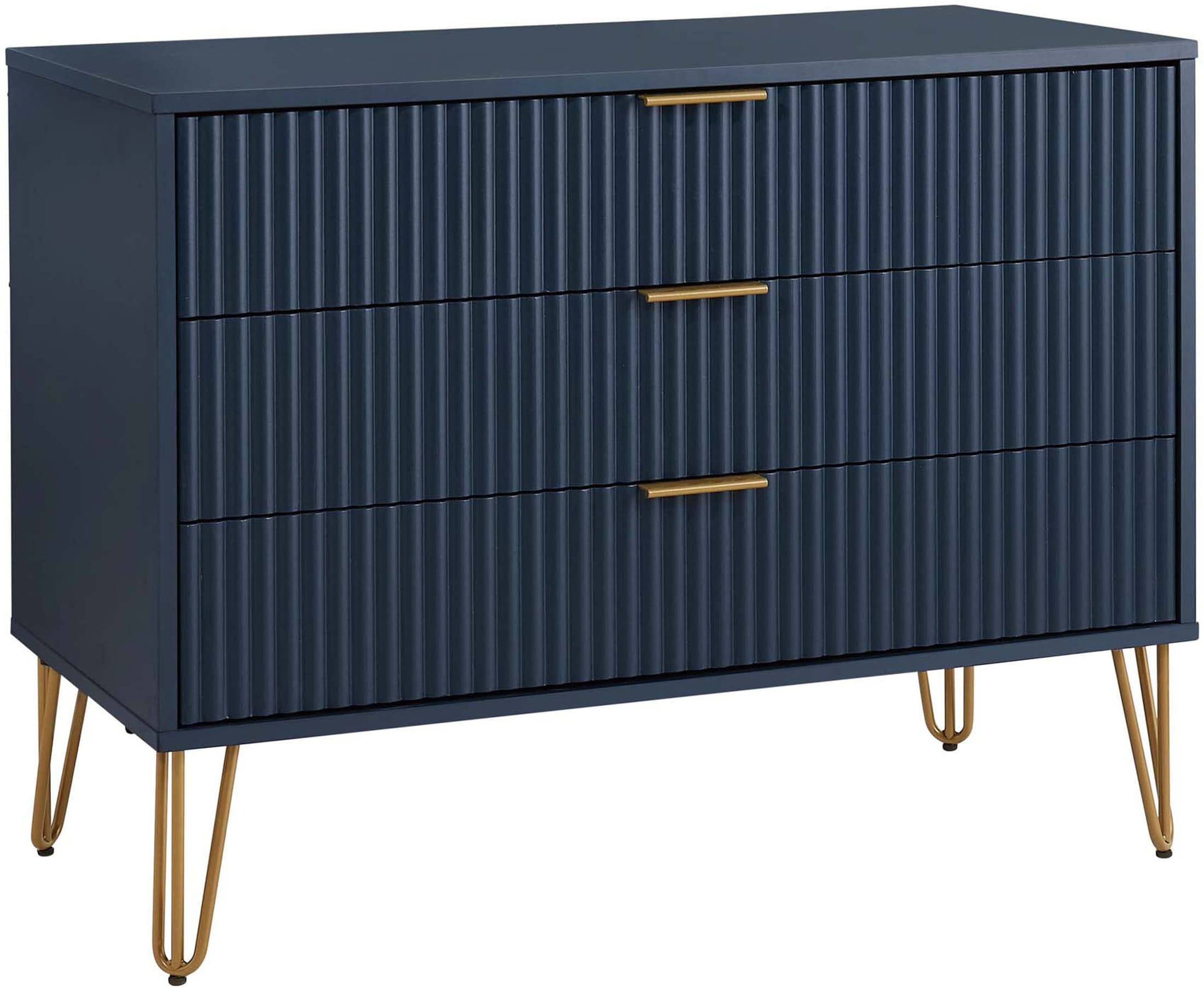 Sheridan 3-Drawer Dresser - Blue | Value City Furniture