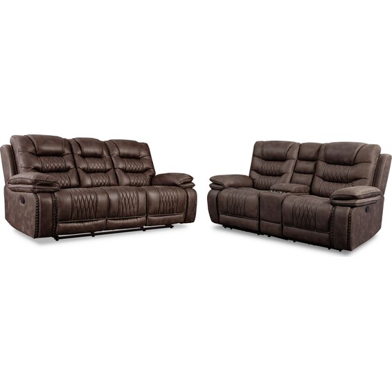 Sorrento Dual-Power Reclining Sofa | Value City Furniture
