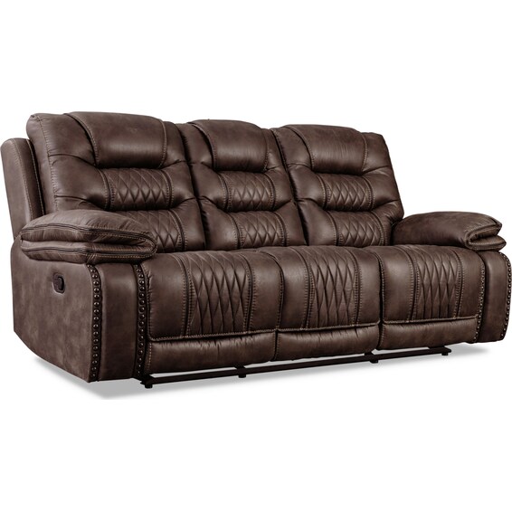 Sorrento Dual-Power Reclining Sofa | Value City Furniture